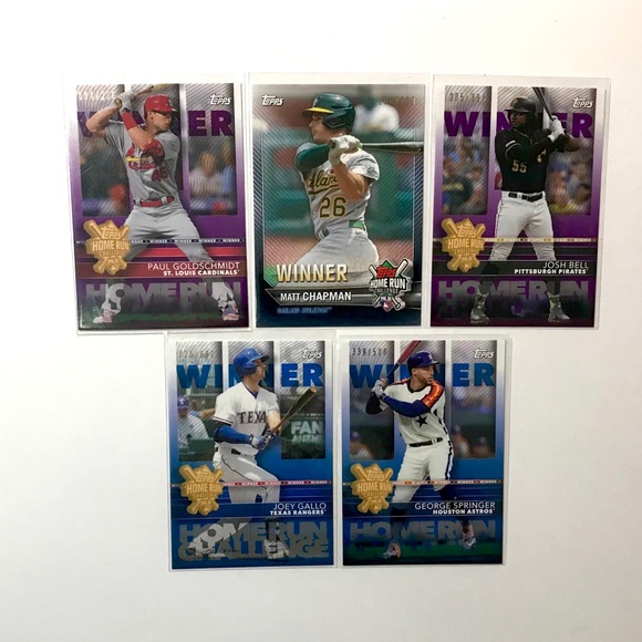 Other | Topps Home Run Challenge Baseball Card Lot 5 | Poshmark